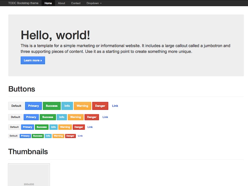 Getting Started · Todc Bootstrap